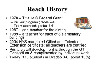 Gifted And Talented Program Overview For Charmys Naz Class | PPT