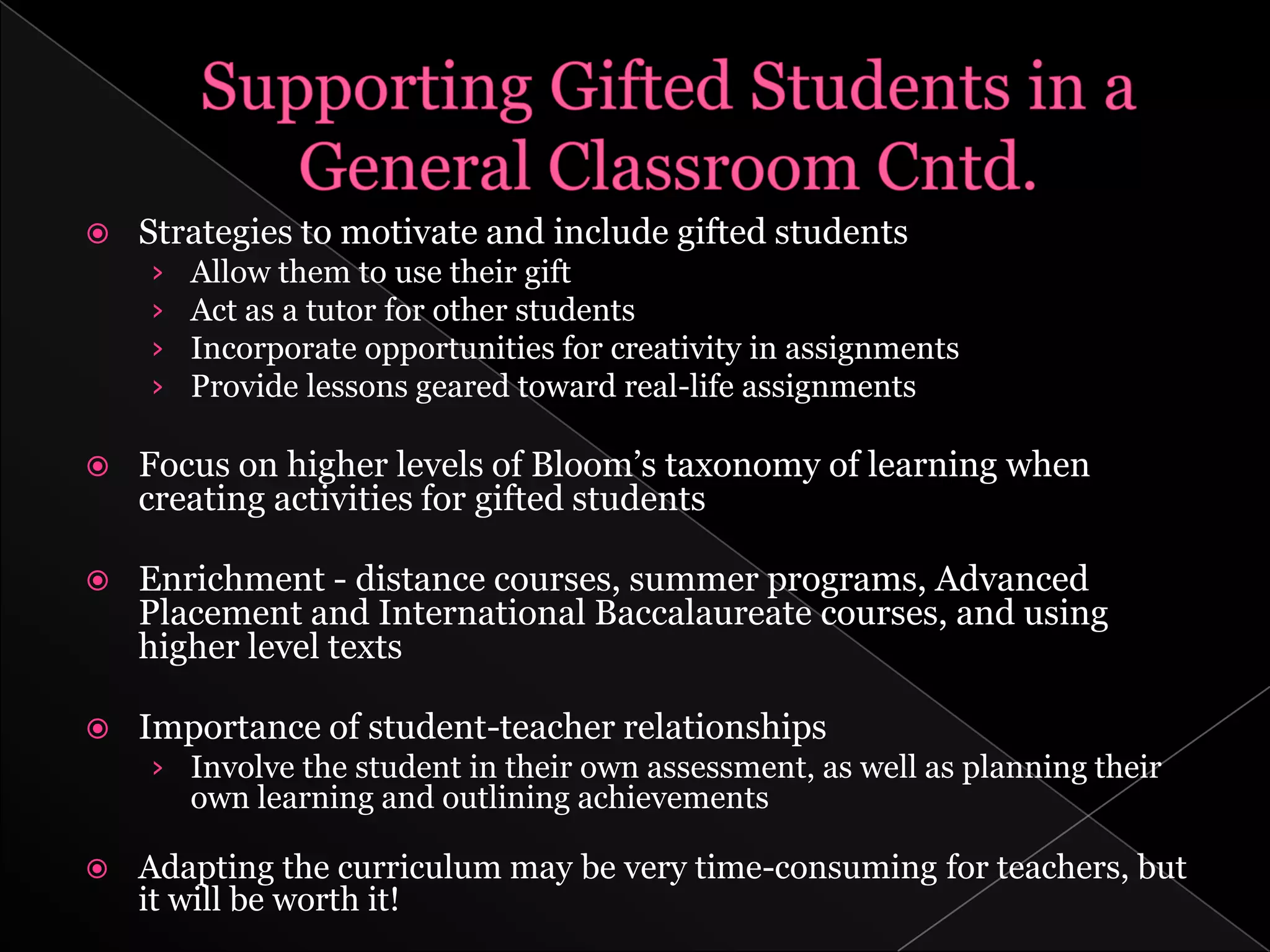 Gifted and Talented Students | PPTX