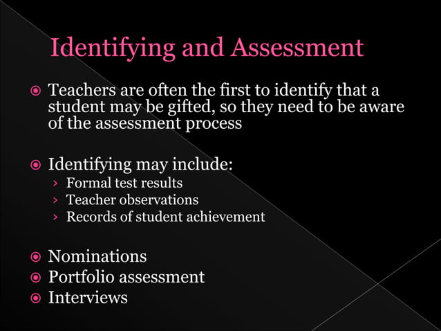 Gifted and Talented Students | PPTX | Special Education | Education
