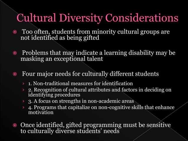 Gifted and Talented Students | PPTX | Special Education | Education