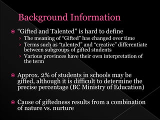Gifted and Talented Students | PPT