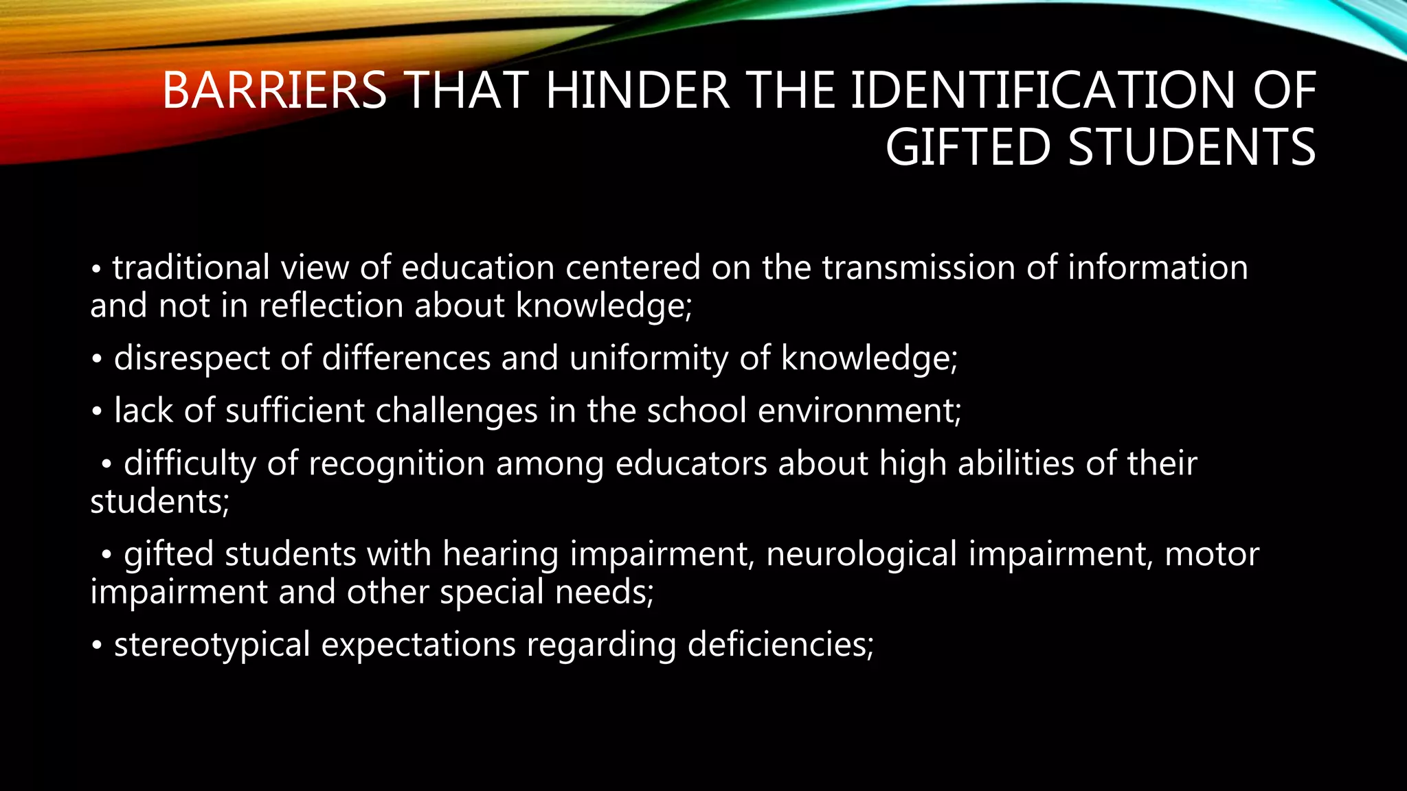 Gifted and talented students | PPTX