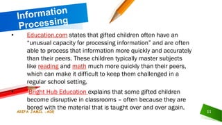 Gifted Children / Characteristics of Gifted Children | PPT