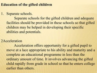 Gifted children | PPTX