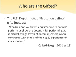 Gifted Education Advocacy Presentation | PPTX