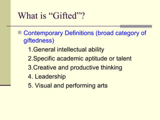 Giftedness | PPT