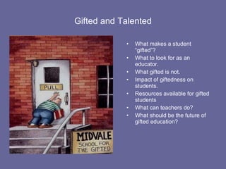 Gifted Cartoon For Presentation
