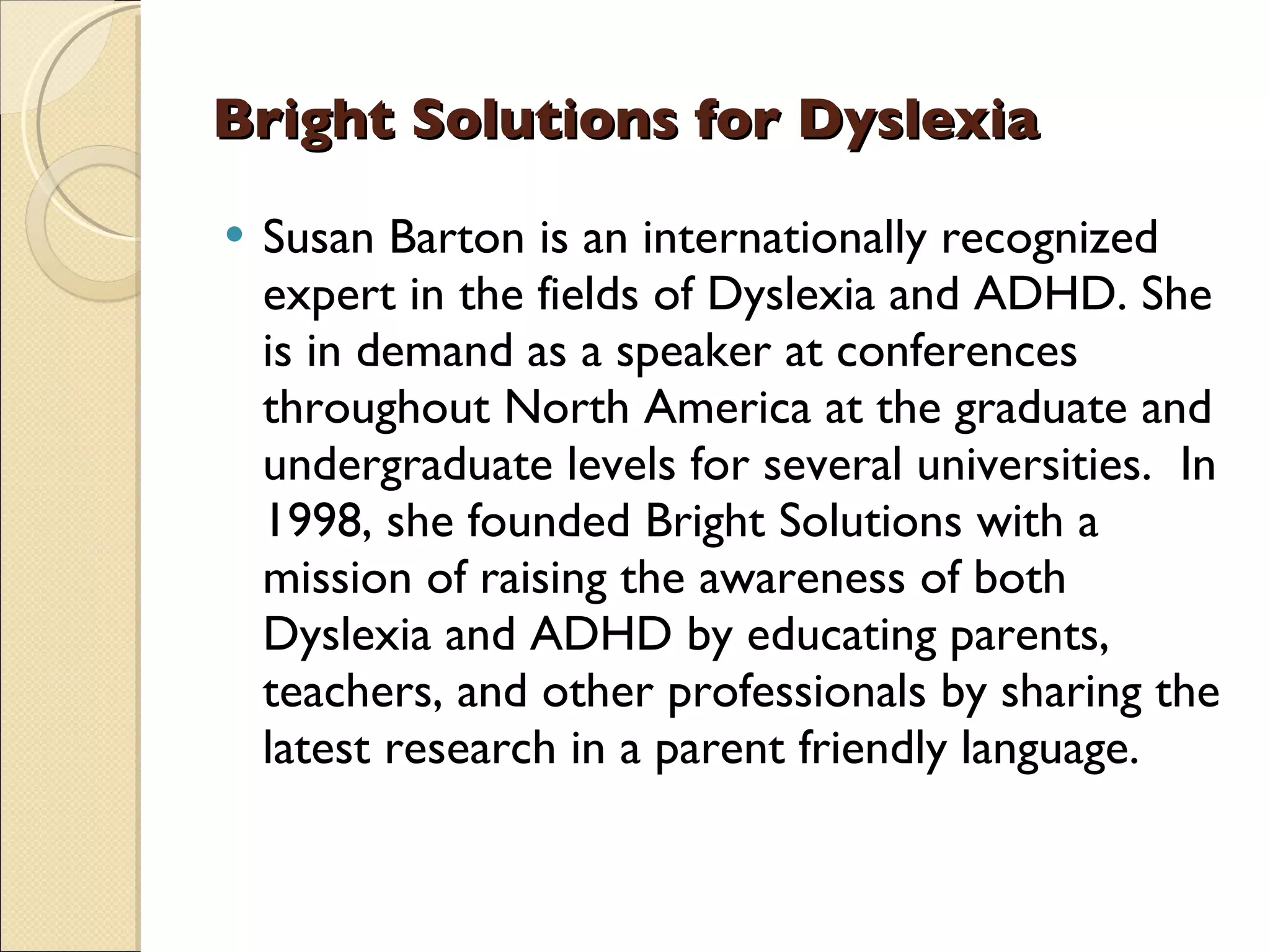 Gifted Students With Dyslexia | PPT