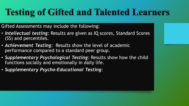 Giftedtalentedprogram | PPTX