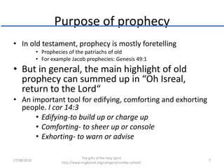 Prophecy Gift- Gift of Holy Spirit | PPT | Free Download