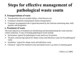 BIOSAFETY AND WASTE MANAGEMENT IN HISTOPATHOLOGY | PPTX