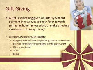 Presentation on Gifts | PPTX