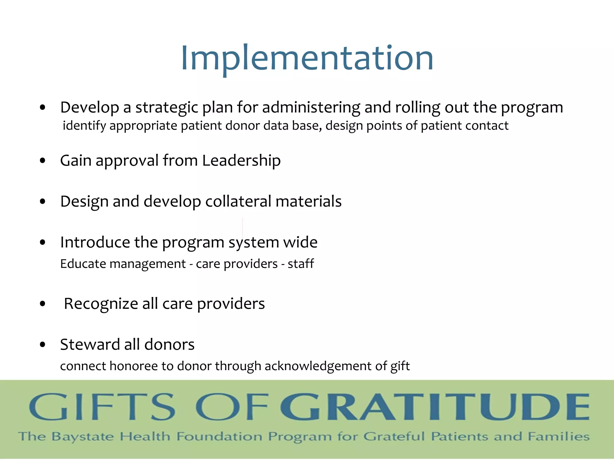 Inspiring "Gifts of Gratitude" in Healthcare | PPT