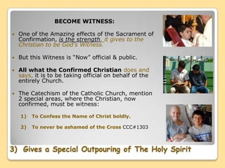 Gifts of the holy spirit & confirmation | PPTX