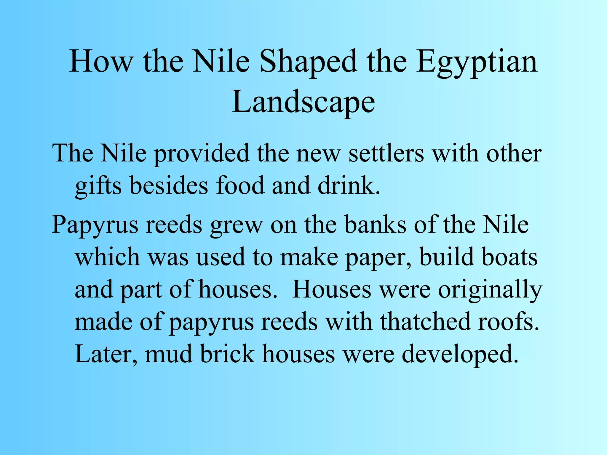 Gifts of the nile.ppt shortened | PPT