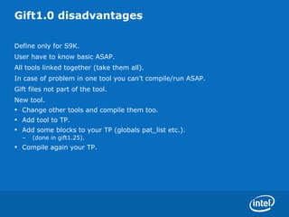 Gift-VT Tools Development Overview | PPT
