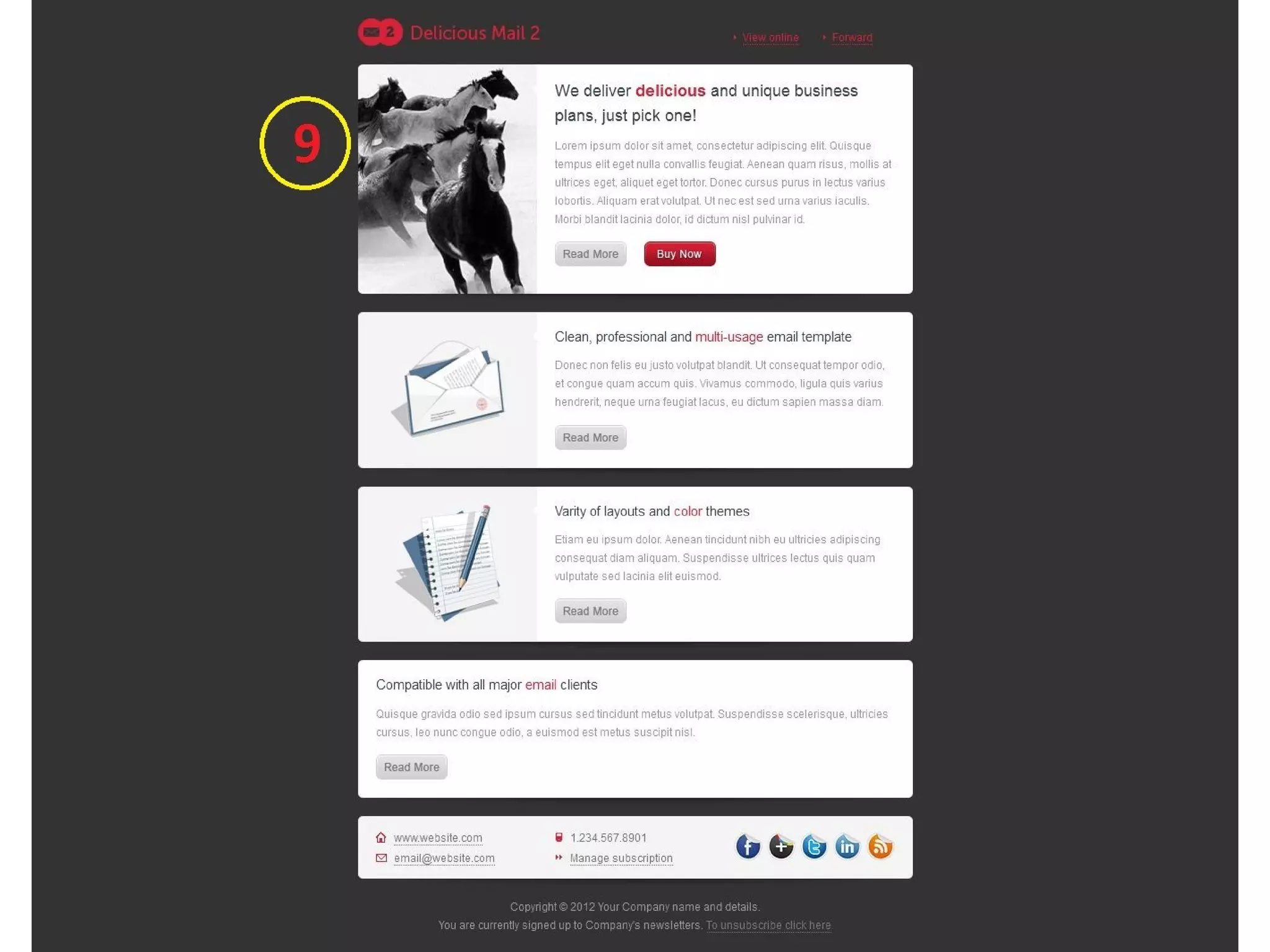 Emeil Templates [SET-1] | PPT