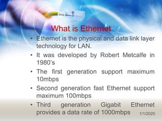 Gigabit ethernet by jitendra kumar | PPTX