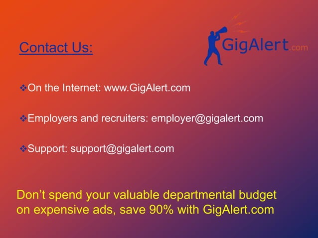 Gig Alert Hr Presentation | PPT