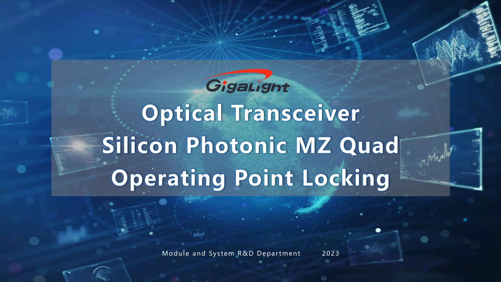 GIGALIGHT-Optical Transceiver SiPh MZ Quad Operating Point Locking | PDF