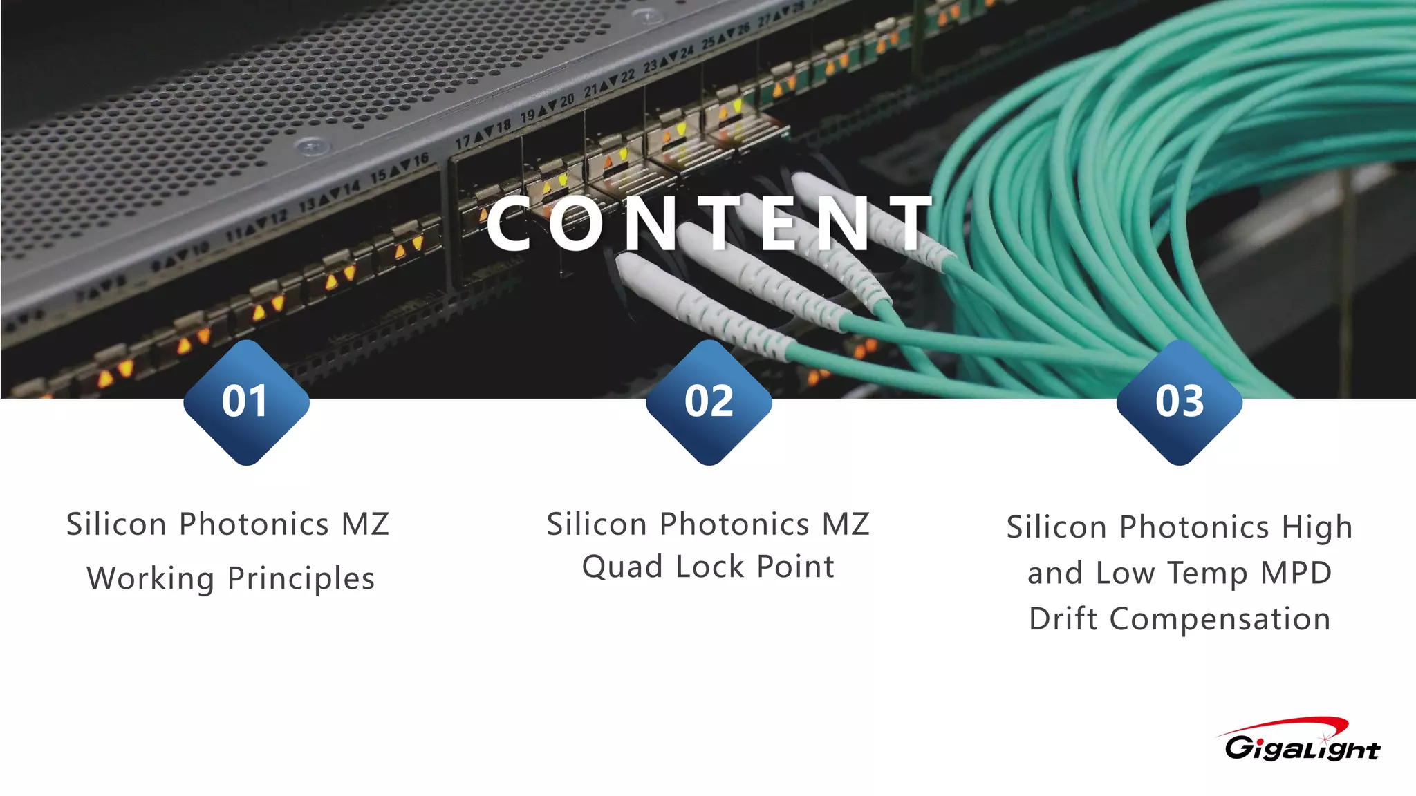GIGALIGHT-Optical Transceiver SiPh MZ Quad Operating Point Locking | PDF