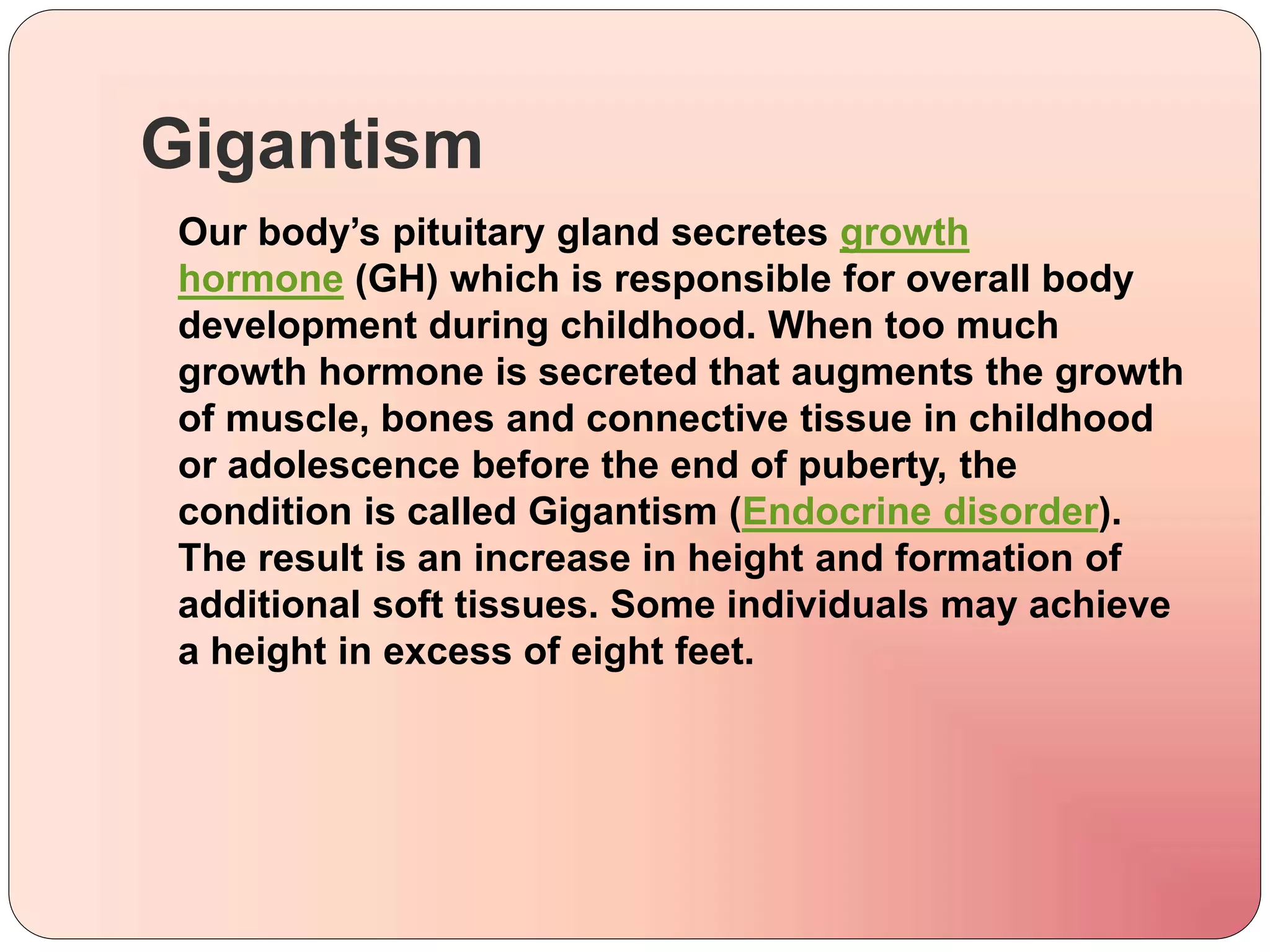 Gigantism | PPTX