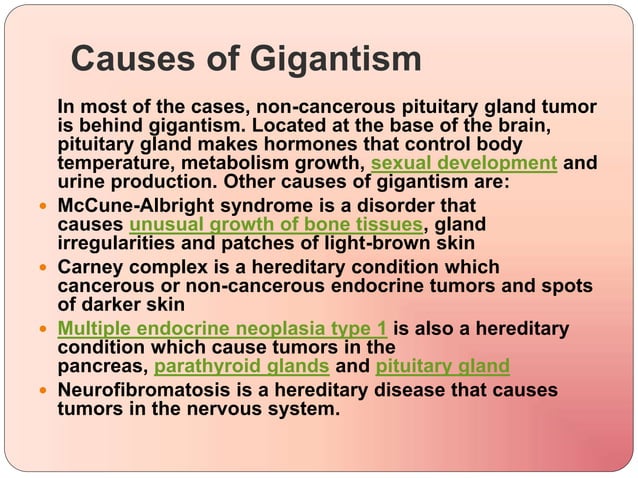 Gigantism | PPTX | Hormonal Disorders | Endocrine and Metabolic Diseases