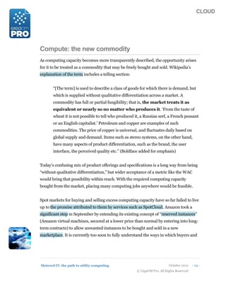 Metered IT - The Path to Utility Computing | PDF