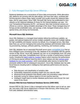 SQL in the cloud performance benchmarks | PDF | Databases | Computer ...