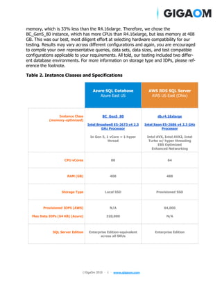 SQL in the cloud performance benchmarks | PDF | Databases | Computer ...