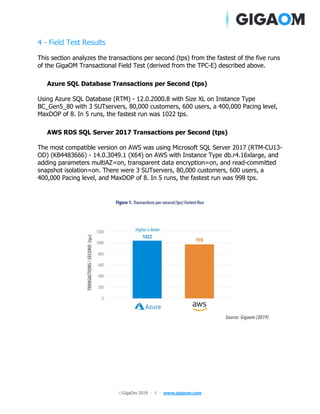 SQL in the cloud performance benchmarks | PDF | Databases | Computer ...