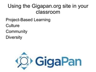 Gigapan In The Classroom | PPT