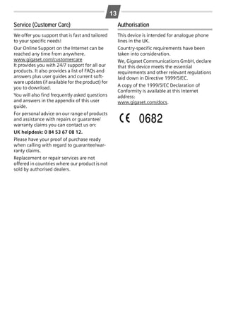 Gigaset al180 al185 telephone manual | PDF