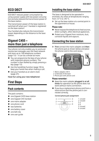 Gigaset c455 user guide | PDF