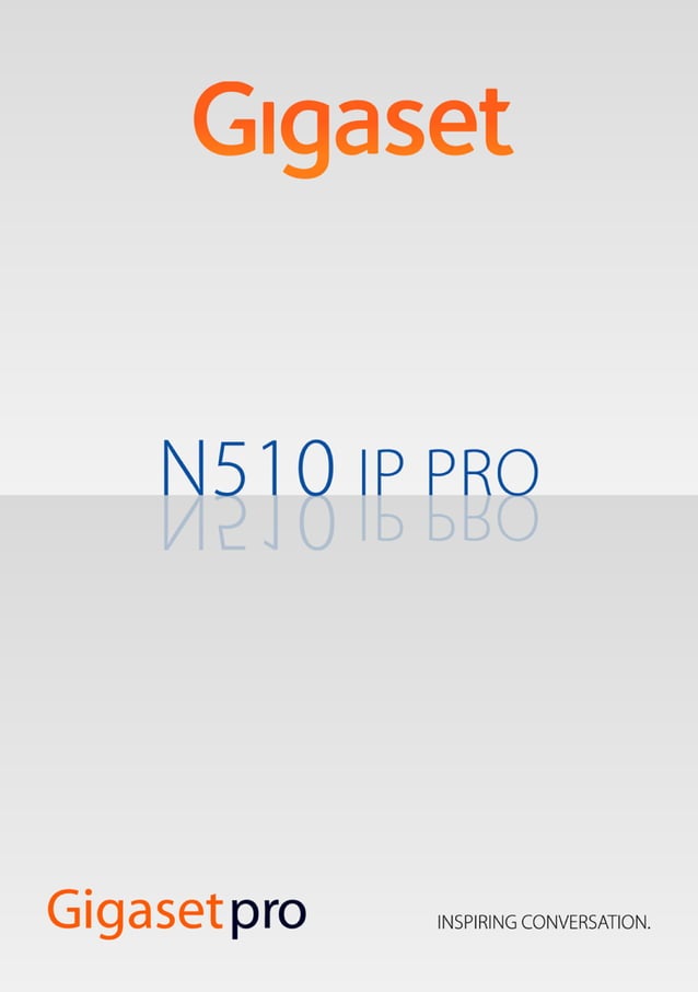 Gigaset N510 IP PRO VoIP/SIP DECT Base | PDF