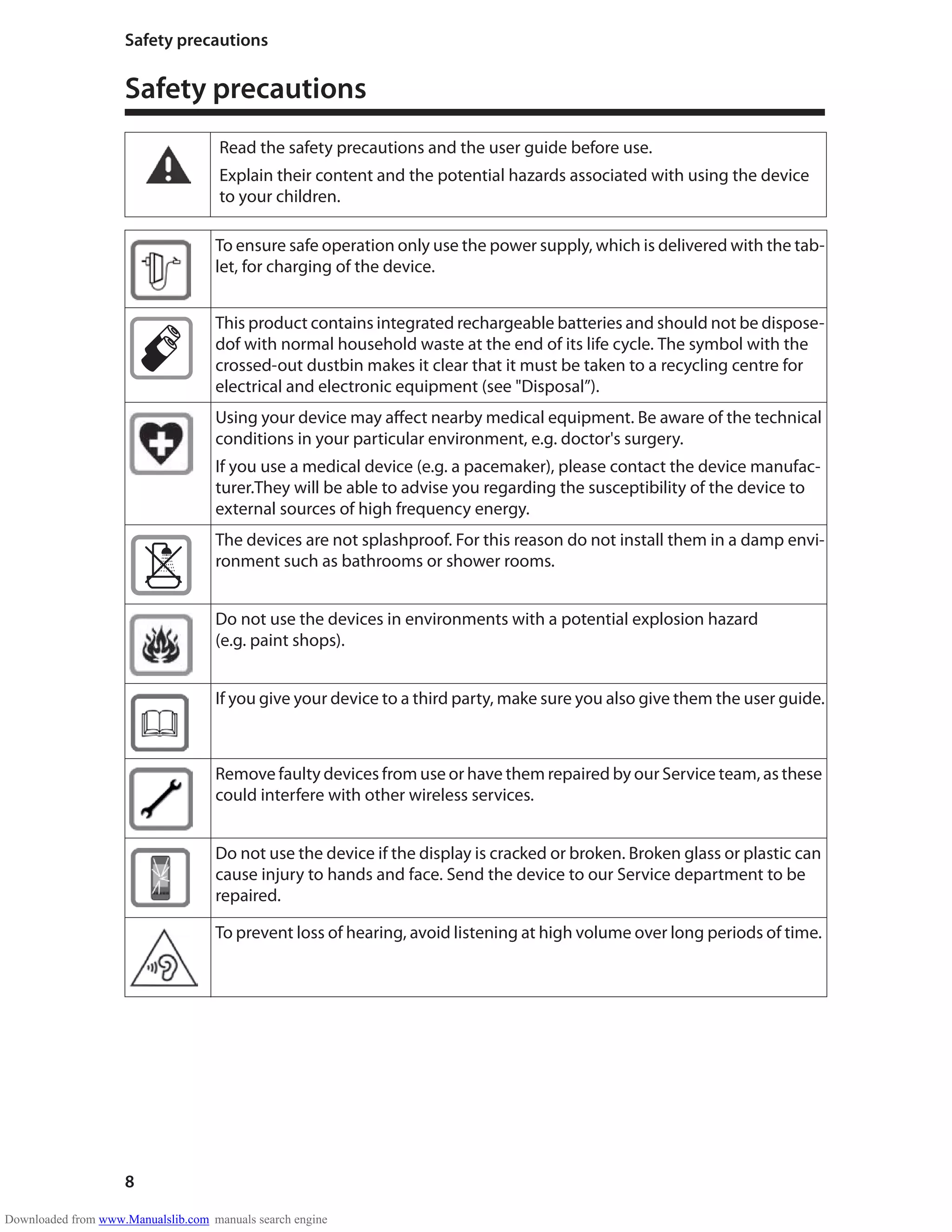 Gigaset QV830 Tablet User Guide | PDF
