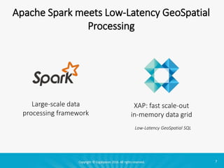 Geo-Analytics with Apache Spark and In-Memory Data Grids | PPTX | Cloud Computing | Internet