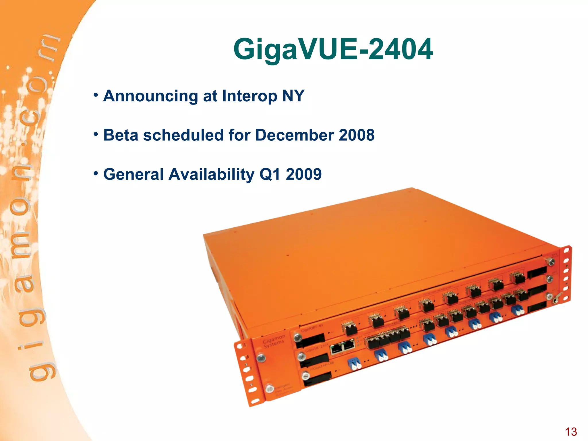 Gigamon GigaVue 2404 Hardware Tour | PPT