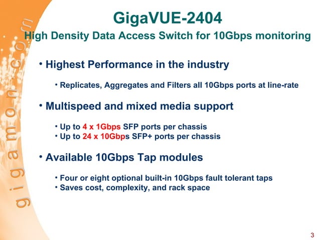 Gigamon GigaVue 2404 Hardware Tour | PPT