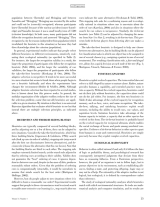 Gigerenzer Why Heuristics Work | PDF