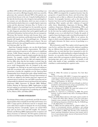 Gigerenzer Why Heuristics Work | PDF