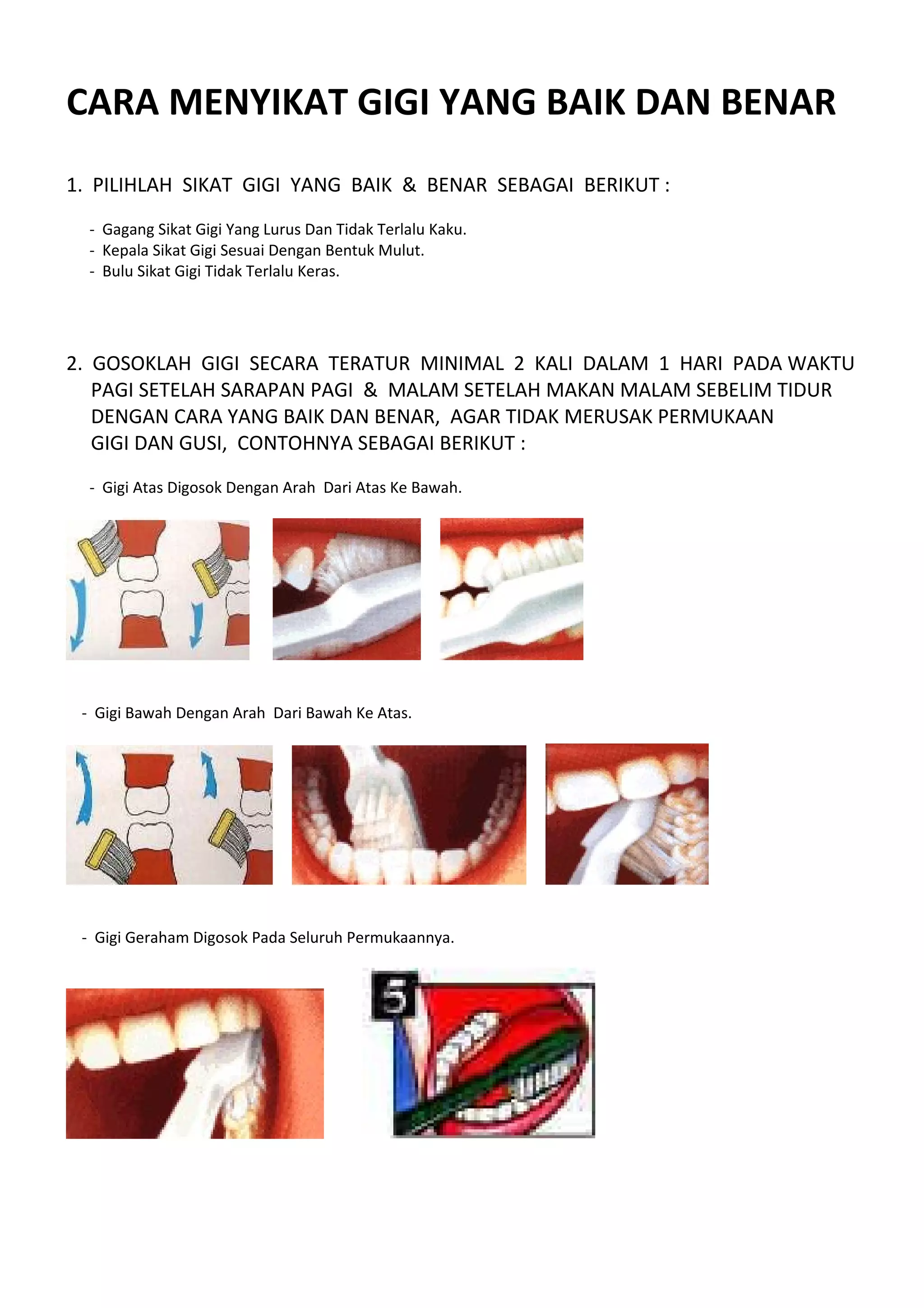 cara menyikat gigi yang baik dan benar | DOC