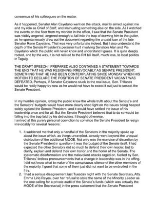 Gigi reyes public apology and statement | PDF