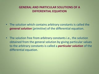 Differential equations | PPTX | Physics | Science