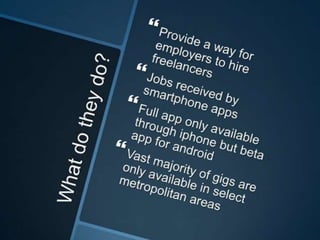 Study of Gig walk model | PPT