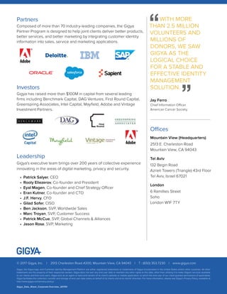 Data Sheet: Corporate Overview | PDF | Business | Business and Finance