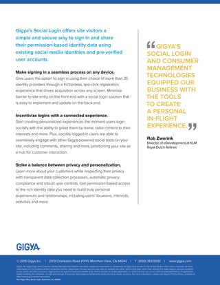 Data Sheet: Why Social Login | PDF