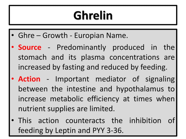 Gastrointestinal Hormones Their Uses And Functions Ppt 8610