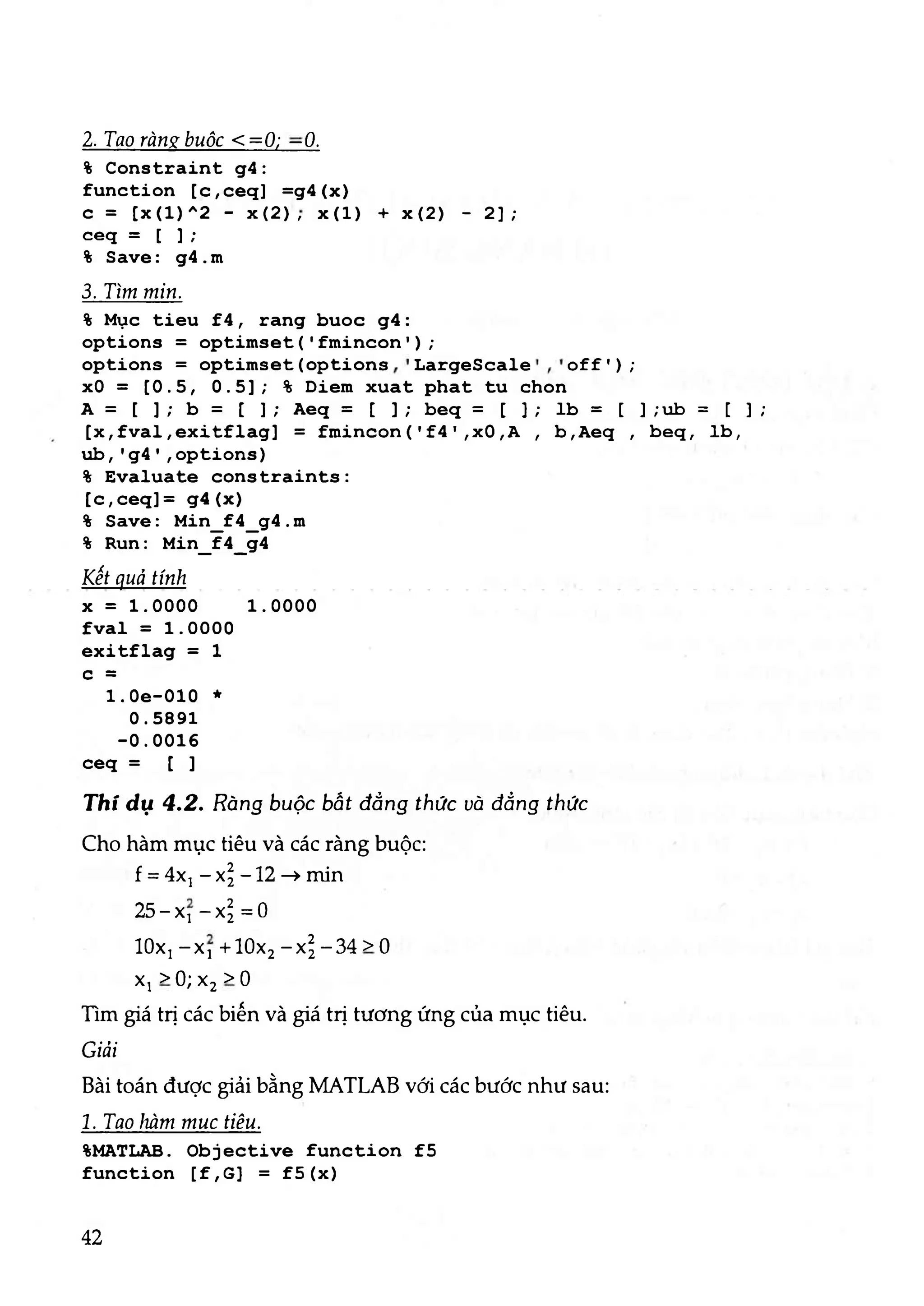 Giải bài toán tối ưu hóa ứng dụng bằng MATLAB - Maple - Tối ưu hóa tĩnh và điều khiển tối ưu ...
