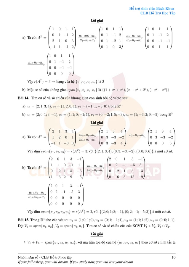 giai de cuong chuong 3 dai so tuyen tinh | PDF